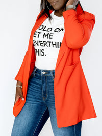 Red Oversized Blazer